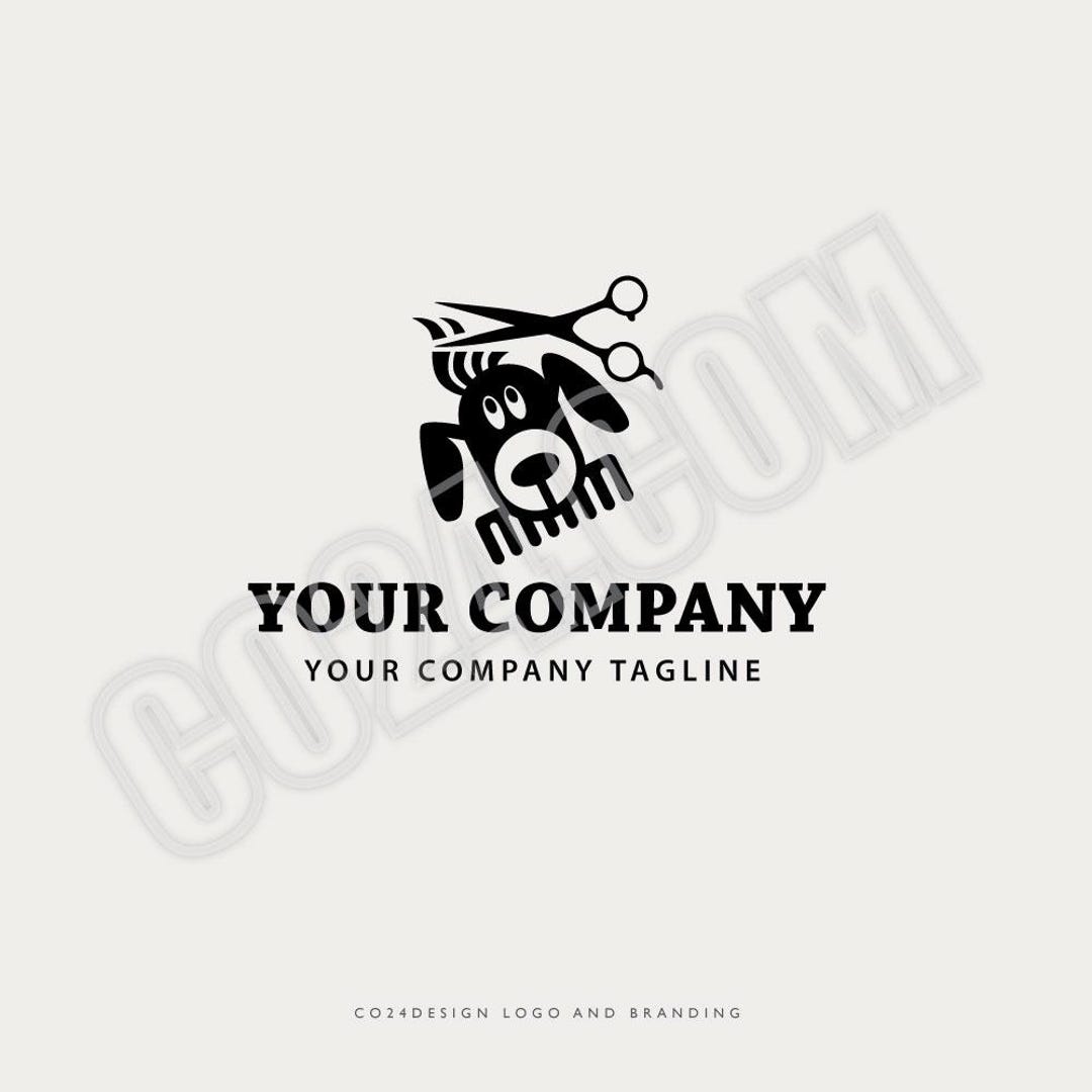 Premade Dog Grooming Logo: Pet Care Branding (eps, Svg, Jpeg, Pdf, Png ...