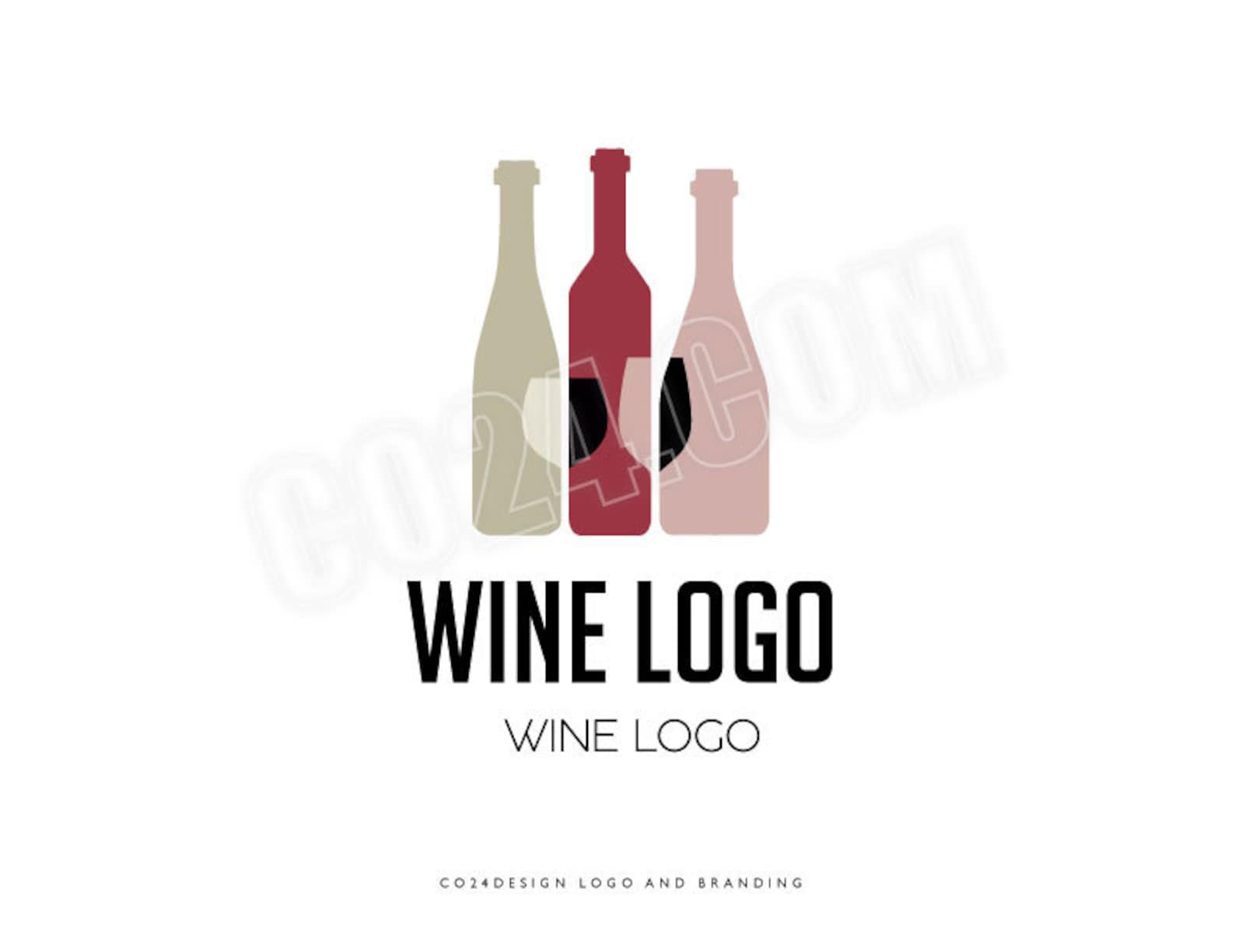 Wine Logo Winery Logo Wine Store Logo Wine Bar Logo - Etsy