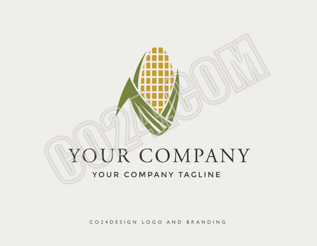 Modern Maize Farming Logo, Homestead Logo, Farmers Market Logo, Organic ...