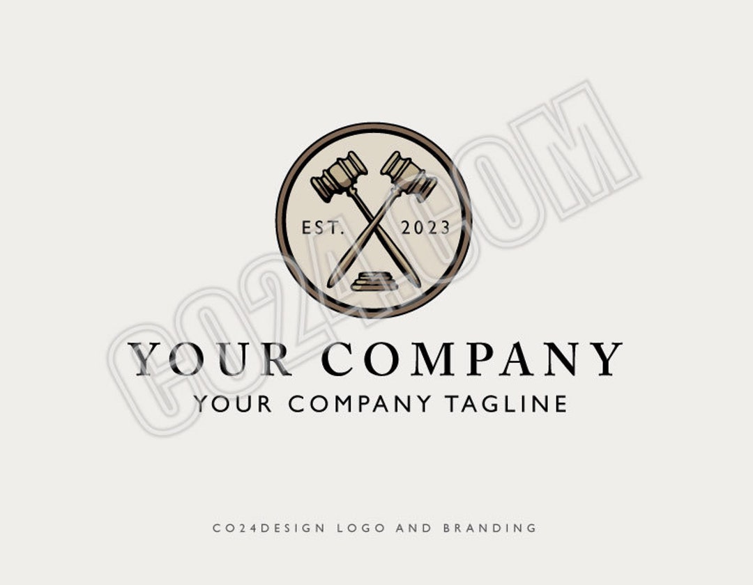 Auctioneers Pre Made Logo, Auctioneers Gavel Hammer Logo, Auction House ...