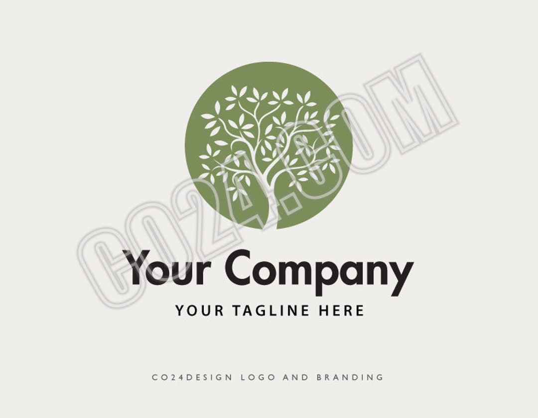 Tree Logo, Publishing Logo, Property Management Logo, Botanical Logo ...