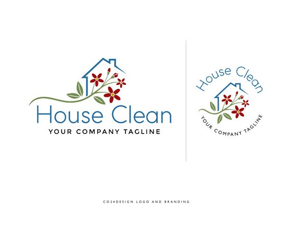 Home Cleaning Logo Housekeeper Logo Maid Logo Clean Logo - Etsy