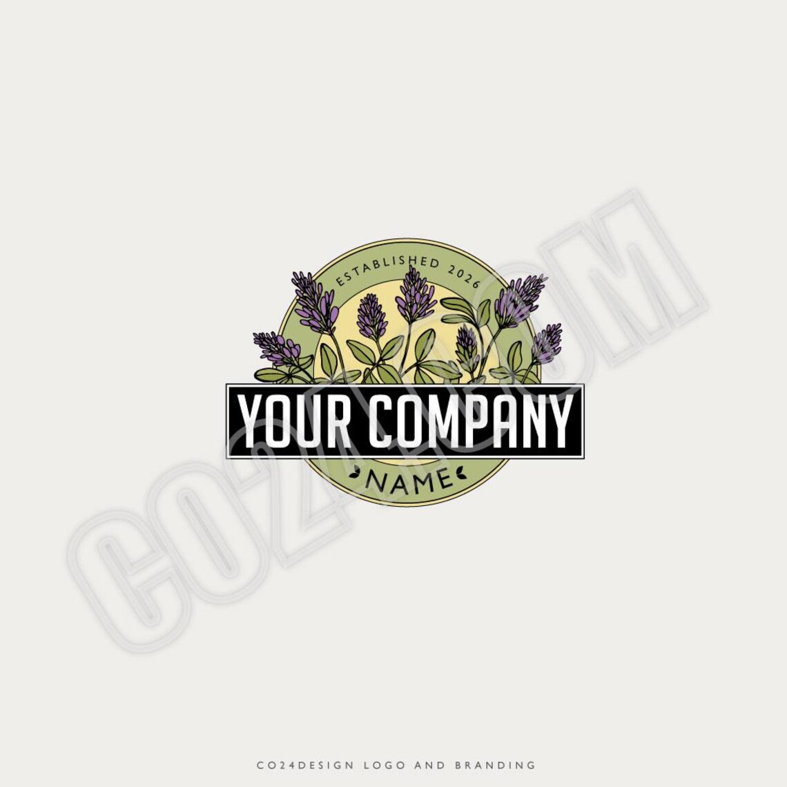 Alfalfa Farmers Logo: Purple Medic Pre-made Design (eps, Svg, Jpeg, Pdf ...