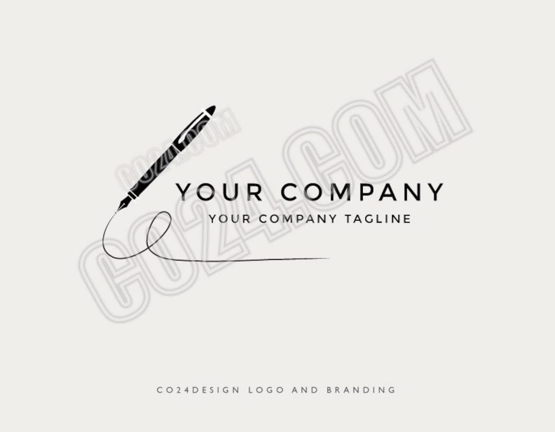 Writer Logo, Journalist Logo, Copyrighter Logo, Pen Logo, Blogger Logo ...