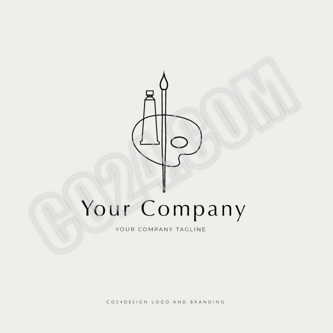 Artist Logo, Premade Painting Logo, Art Classes Logo, Painter Logo ...