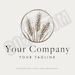 Wheat Logo Design: Hand-drawn Crop Illustration (eps, Svg, Jpeg, Pdf ...