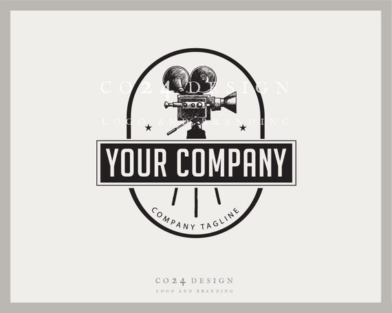 Videographer Logo Design Video Camera Logo Cinematography | Etsy