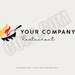 Wok Cooking Logo, Flaming Wok, Pre Made Restaurant Logo, Stir-fry ...