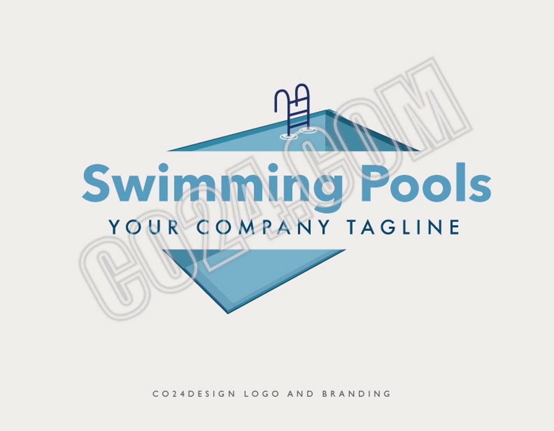 Swimming Pool Logo, Pool Maintenance Logo, Pool Supplies Logo, Pool ...