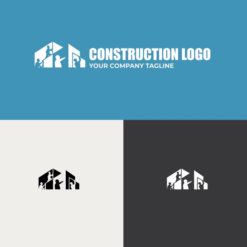Builders Construction Logo Design: Building & Renovation Services (eps ...