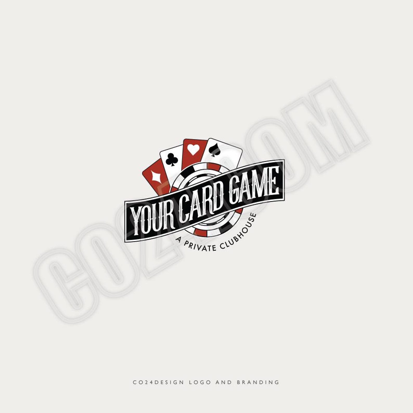 Card Game Logo Design: Playing Cards Club Branding (eps, Svg, Jpeg, Pdf ...