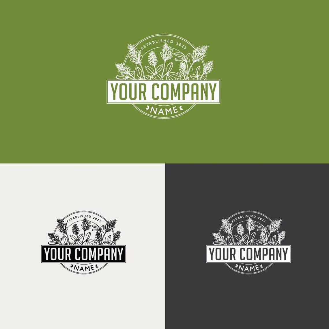 Alfalfa Farmers Logo: Purple Medic Pre-made Design (eps, Svg, Jpeg, Pdf ...