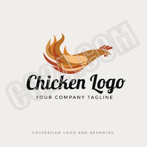 Chicken Premade Logo, Hen Logo, Free Range Chicken Logo, Home Farm Logo ...