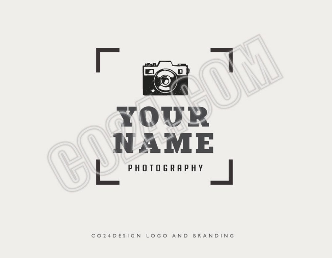Vintage Camera Logo, Photographers Logo, Hand Drawn Vintage Style SLR ...