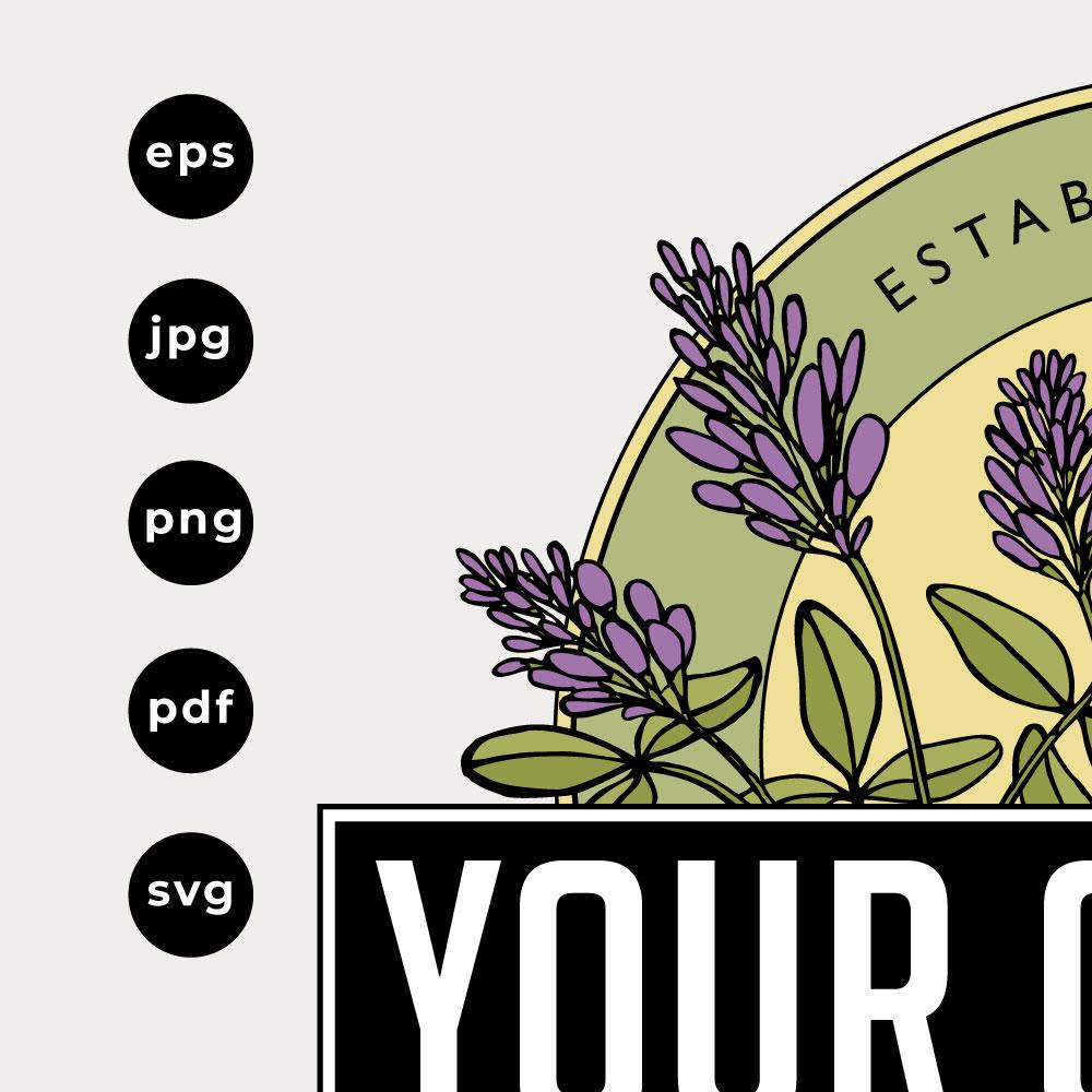 Alfalfa Farmers Logo: Purple Medic Pre-made Design (eps, Svg, Jpeg, Pdf ...