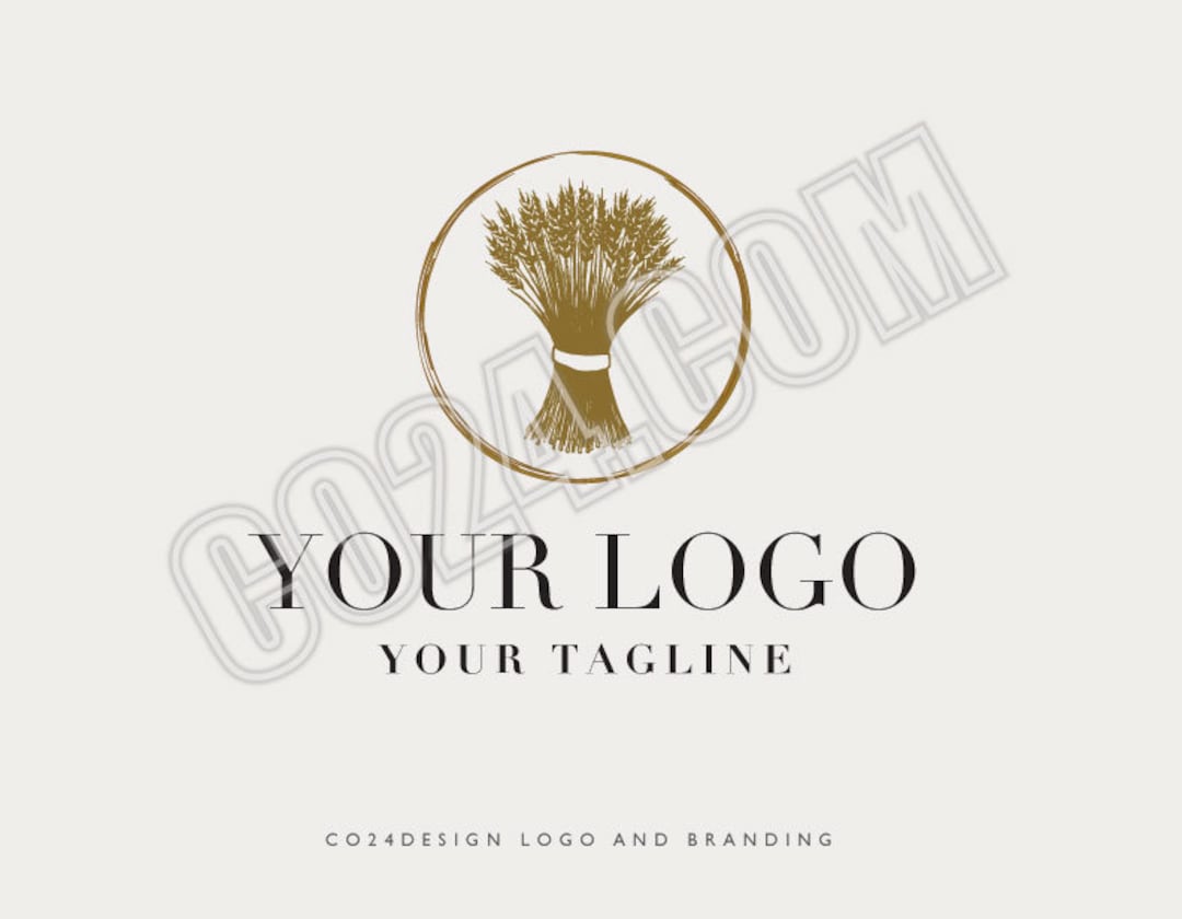 Wheat Stack Logo, Pre-made Wheat Logo Design, Farming Logo, Bakers Logo ...