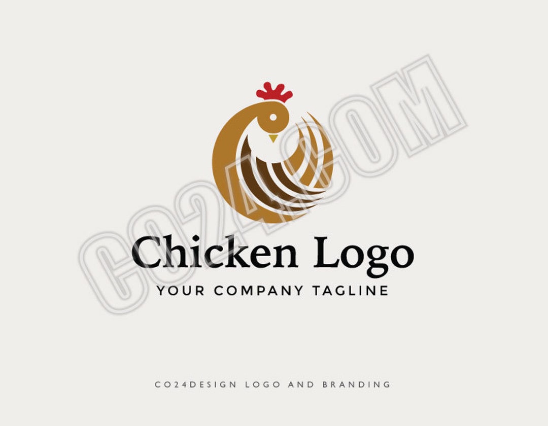 Chicken Logo, Hen Logo Design, Organic Meat Logo, Free Range Eggs Logo ...