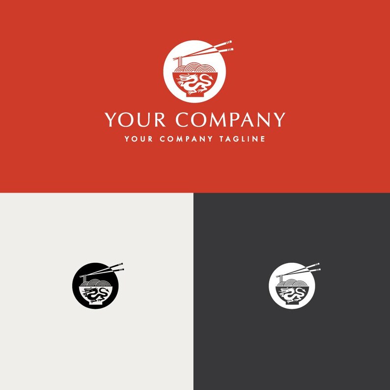 Dragon Noodles Restaurant Logo: Asian Cuisine Catering (eps, Svg, Jpeg ...