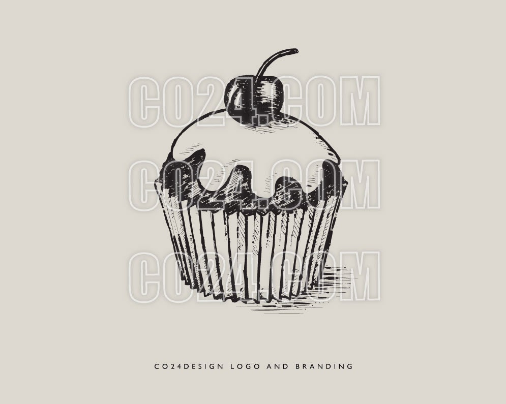 Cupcake Drawing Design