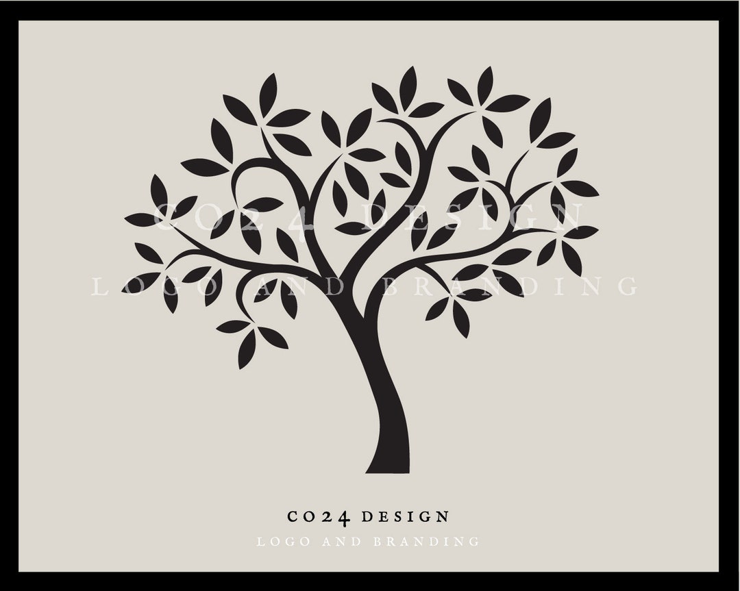 Tree SVG Silhouette, Cricut Tree Design, Clipart (eps, Svg, Jpeg, Pdf ...