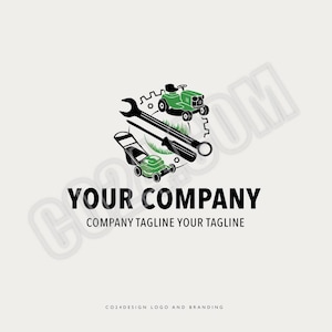 Lawn Equipment Repair Logo, Mower Repair Service Logo, Garden ...