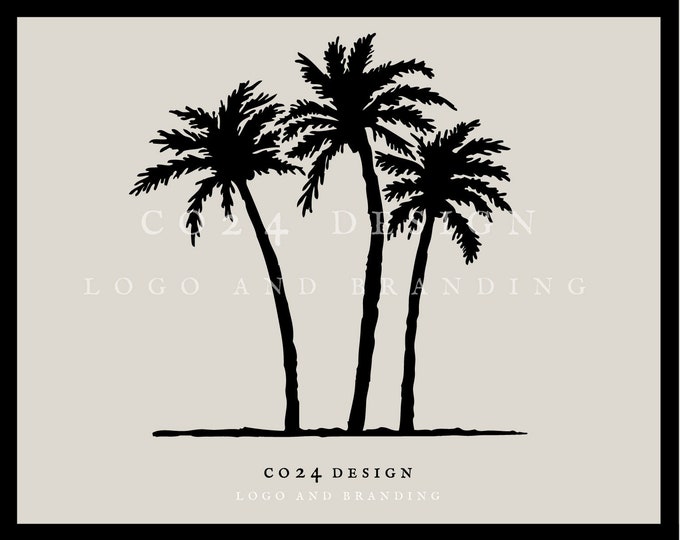 Palm Trees SVG Set, Tropical Coconut Trees EPS, Cricut Explore ...