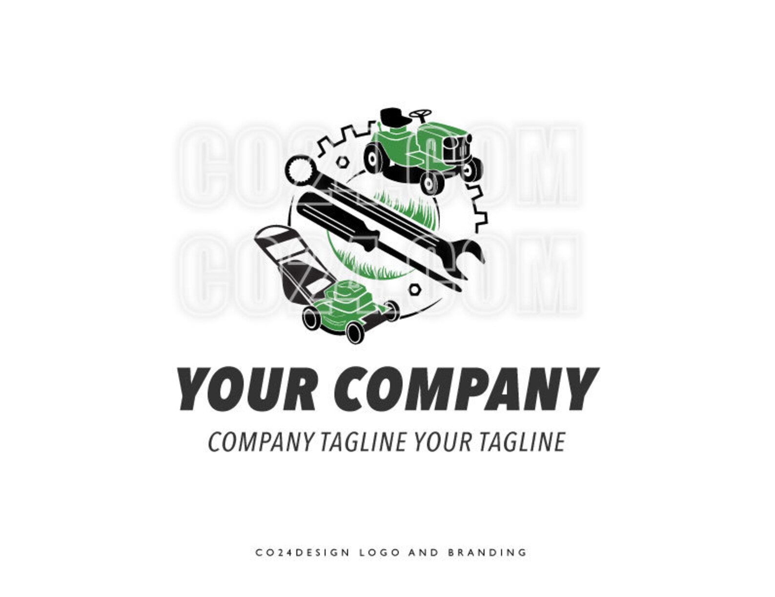 Lawn Equipment Repair Logo Mower Repair Service Logo Garden - Etsy