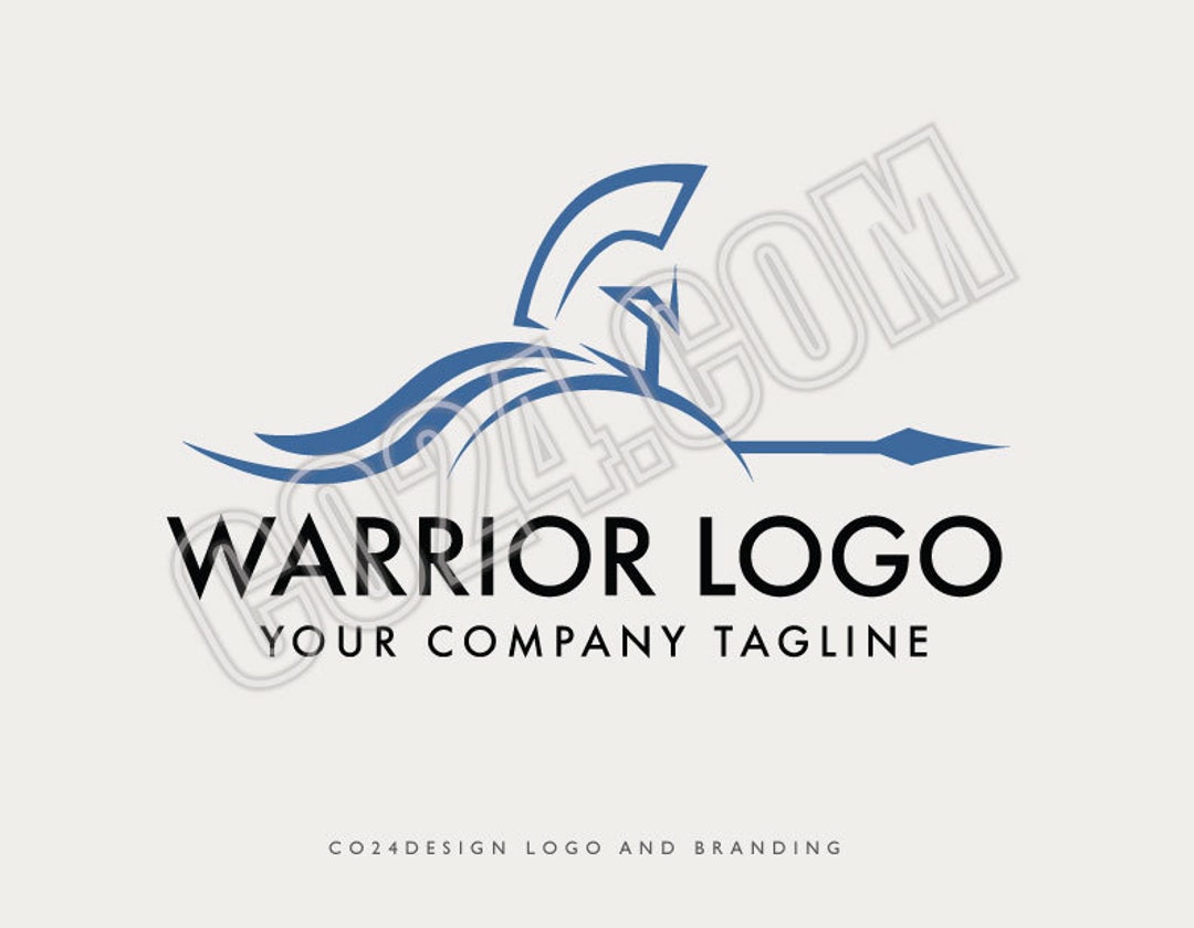 Spartan Warrior Logo, Viking Logo, Medieval Mascot Logo, Game Logo, Barbarian Logo, Battle ...