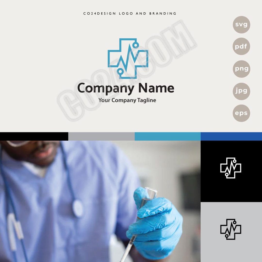Healthcare Logo Design: Personalized Medical Clinic Branding (eps, Svg ...