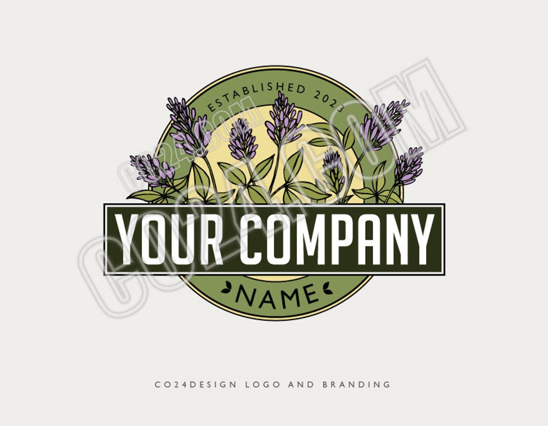 Alfalfa Farmers Logo: Purple Medic Pre-made Design (eps, Svg, Jpeg, Pdf ...