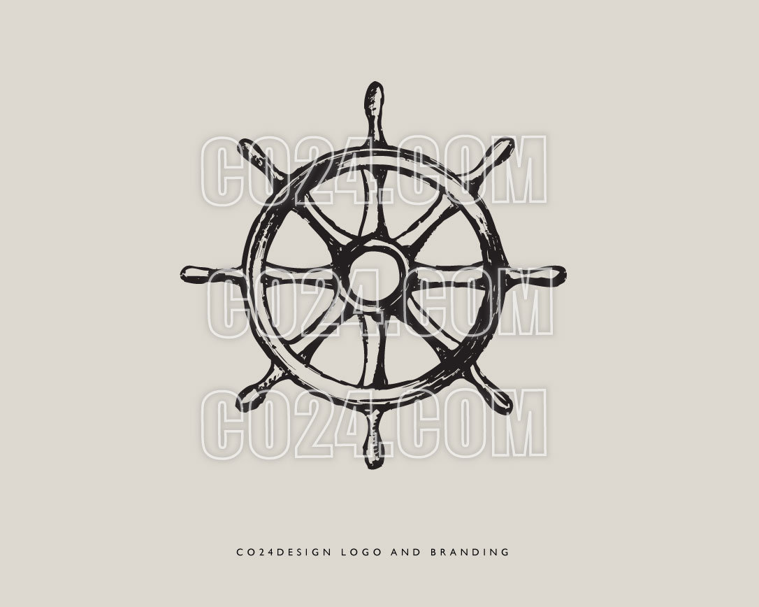 Ship Wheel Drawing