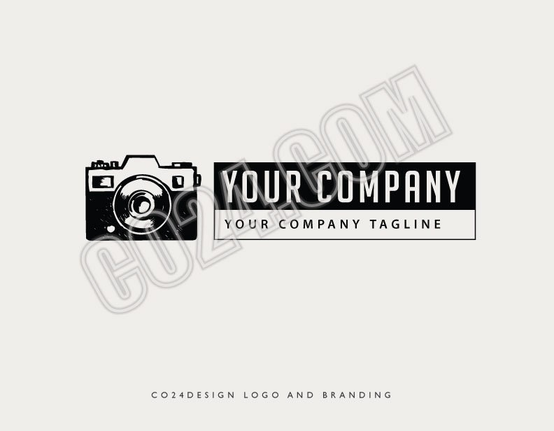 Photographers Logo Pre-made Camera Logo Hand Drawn Vintage - Etsy