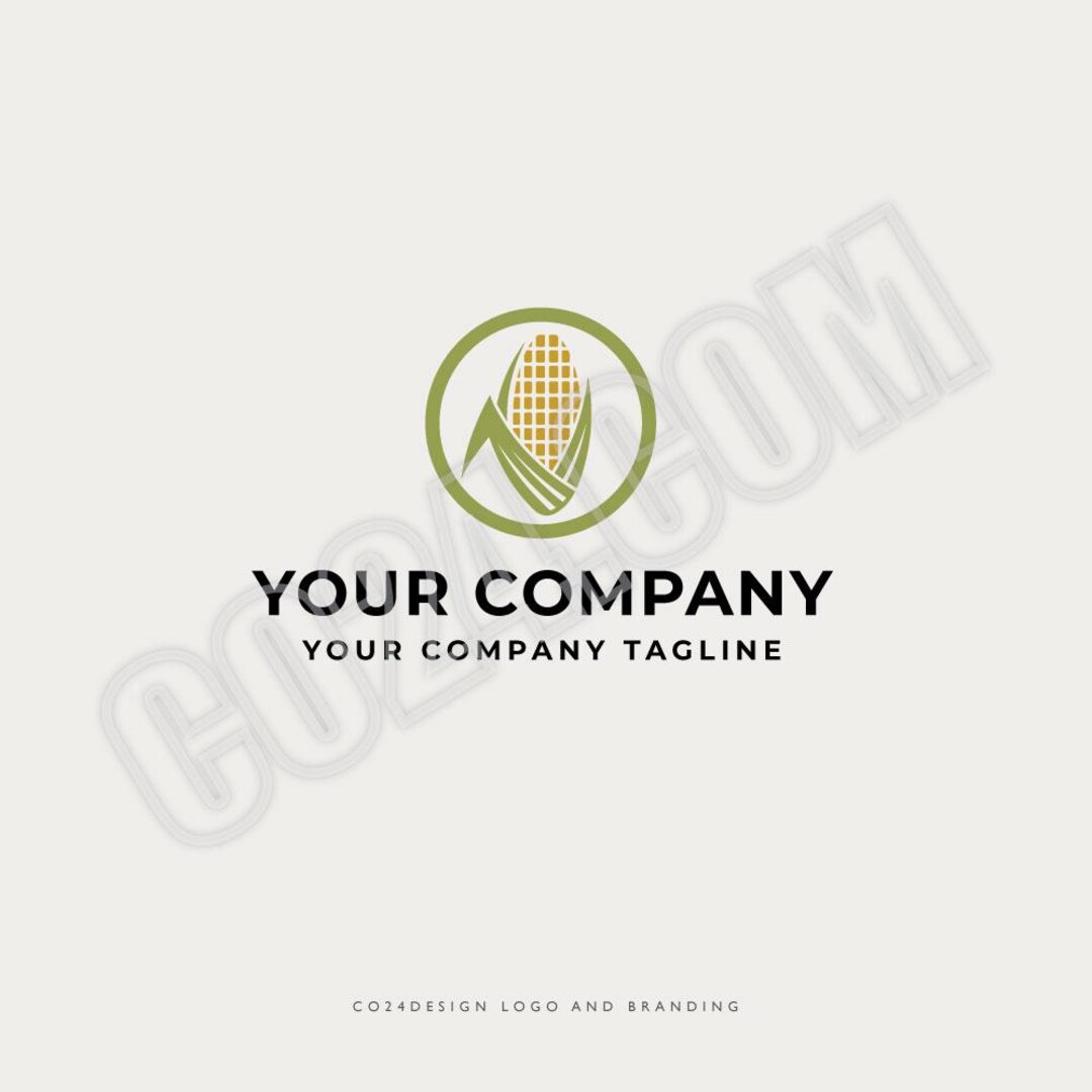 Modern Maize Farming Logo, Homestead Logo, Farmers Market Logo, Organic ...