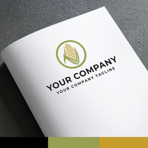 Modern Maize Farming Logo, Homestead Logo, Farmers Market Logo, Organic ...