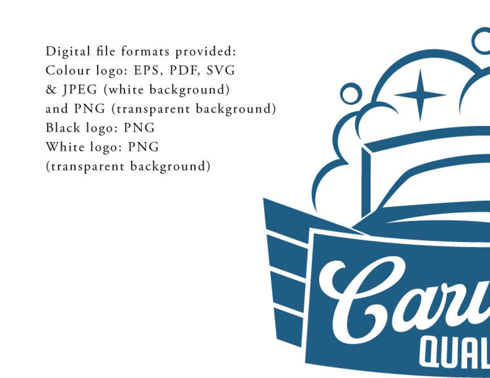 Auto Cleaning Logo Car Wash Logo Auto Cleaning Centre | Etsy