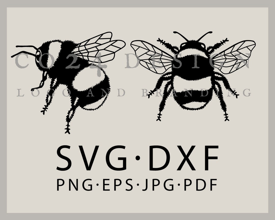 Bumblebee SVG, Bee DXF, Bumblebee Cut File, Insect Art, Bumblebee ...