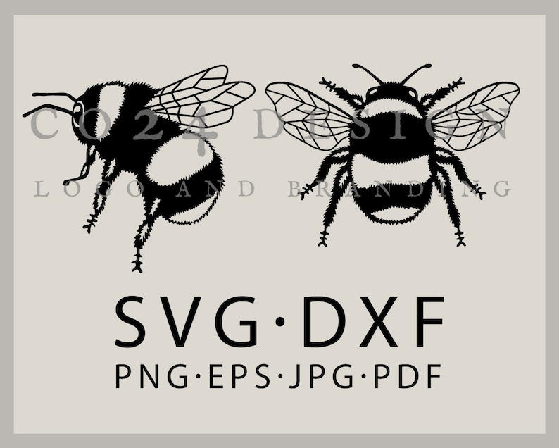 Bumblebee SVG Bee DXF Bumblebee Cut File Insect Art - Etsy