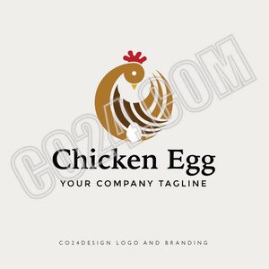 Chicken Logo, Hen Logo Design, Organic Meat Logo, Free Range Eggs Logo ...