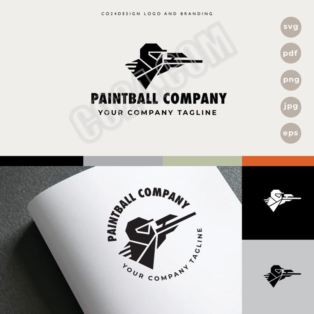 Paintball Activity Branding: Laser Tag Logo Design (eps, Svg, Jpeg, Pdf ...