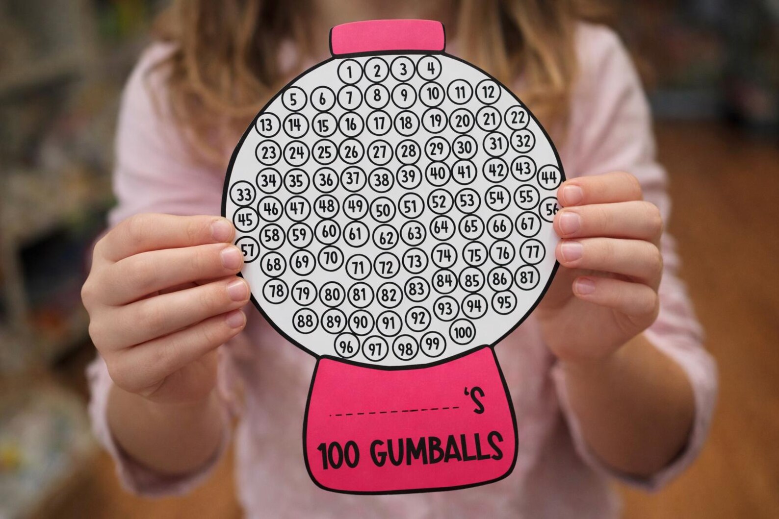 100 Days of School Printable Gumball Machine Craft 100th Day Gumballs ...