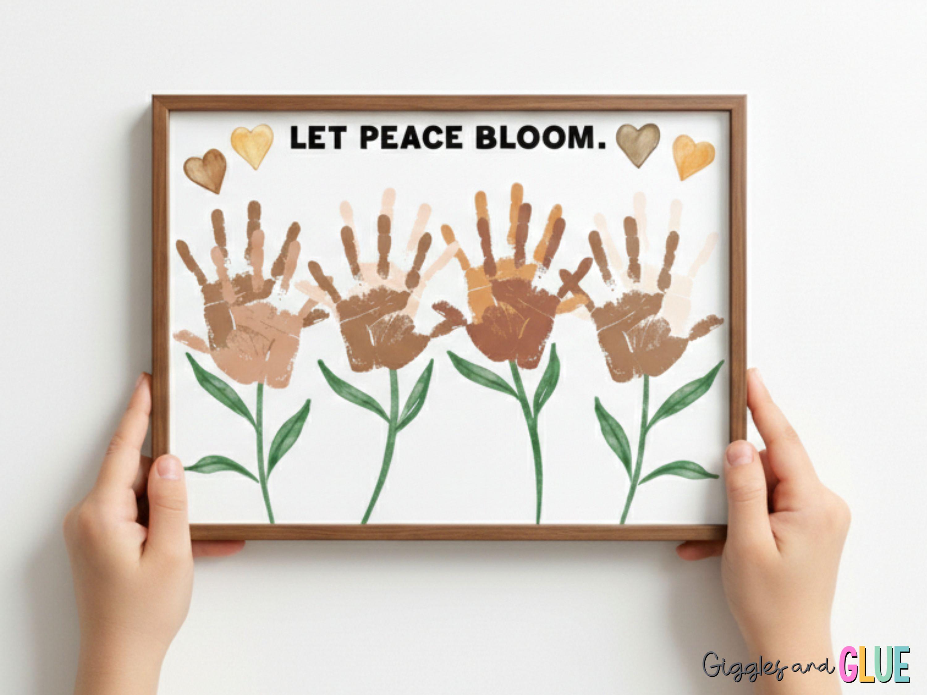 Dr Martin Luther King Jr Handprint Craft Art Poster MLK Day Diversity ...