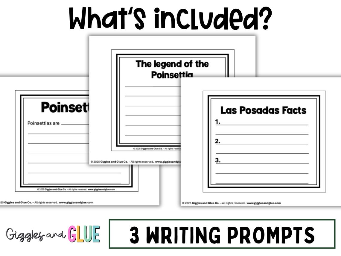 Las Posadas Poinsettia Flower Paper Craft Printable Template ELA ...