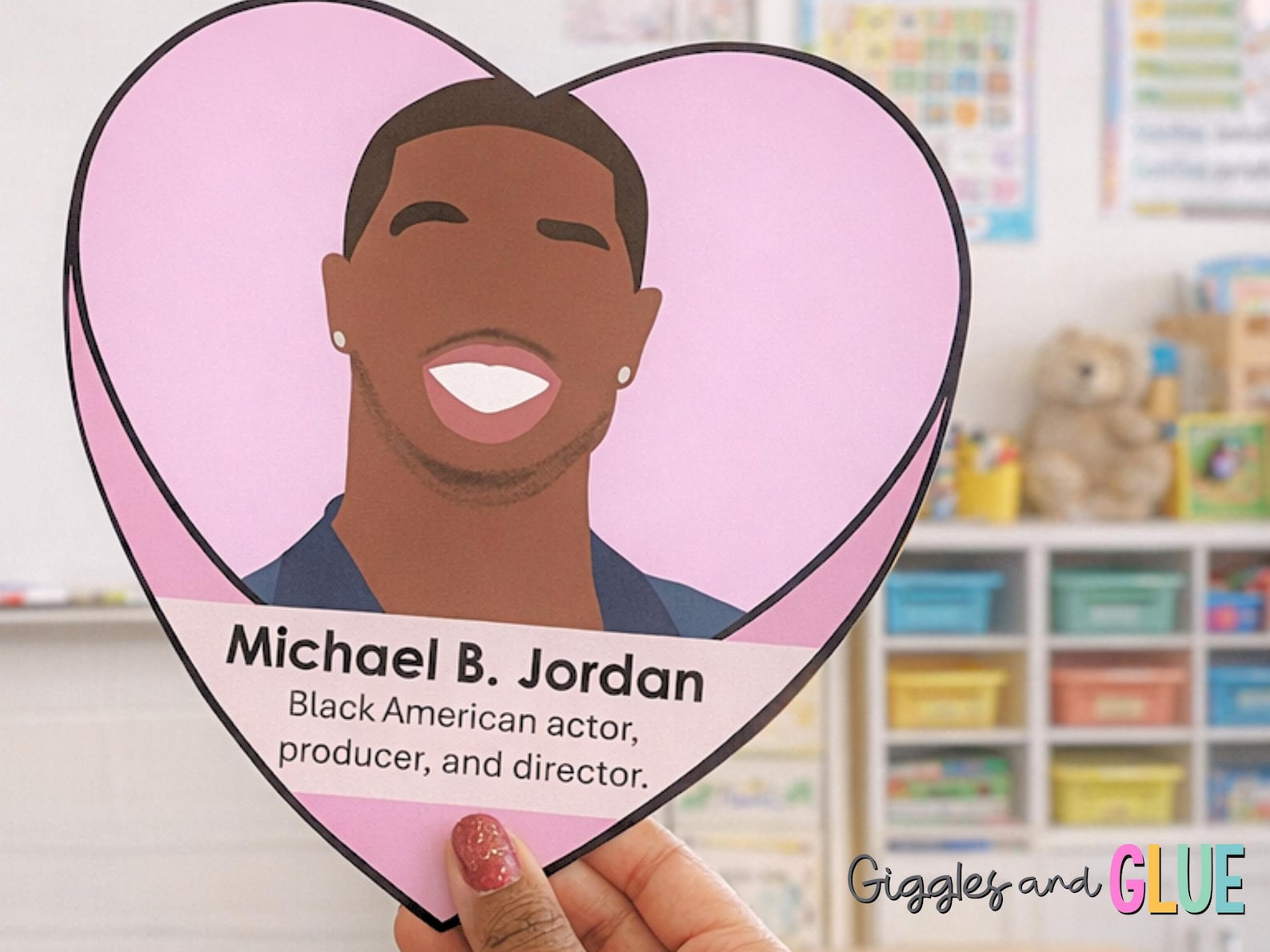Black History Month Bulletin Board Kit Valentine‘s Day BHM Heart ...
