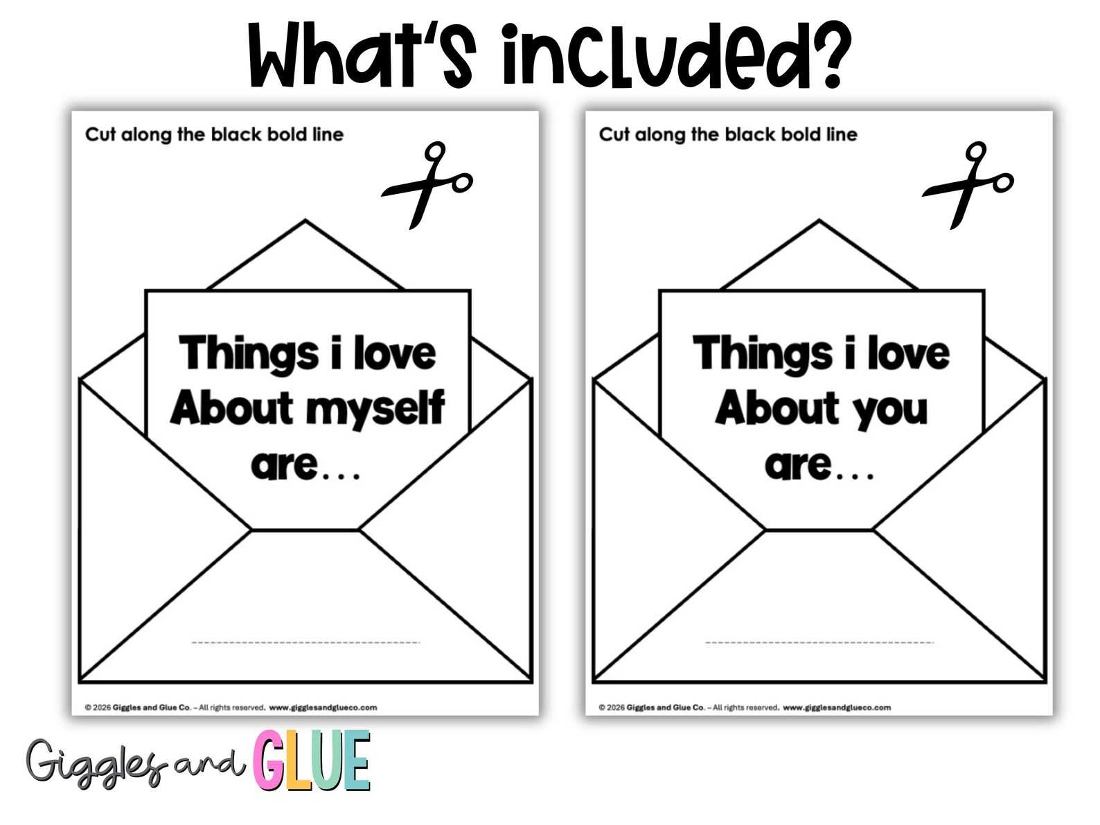 Valentine‘s Day SEL Craft Self Love Activity Things I Love About Myself ...