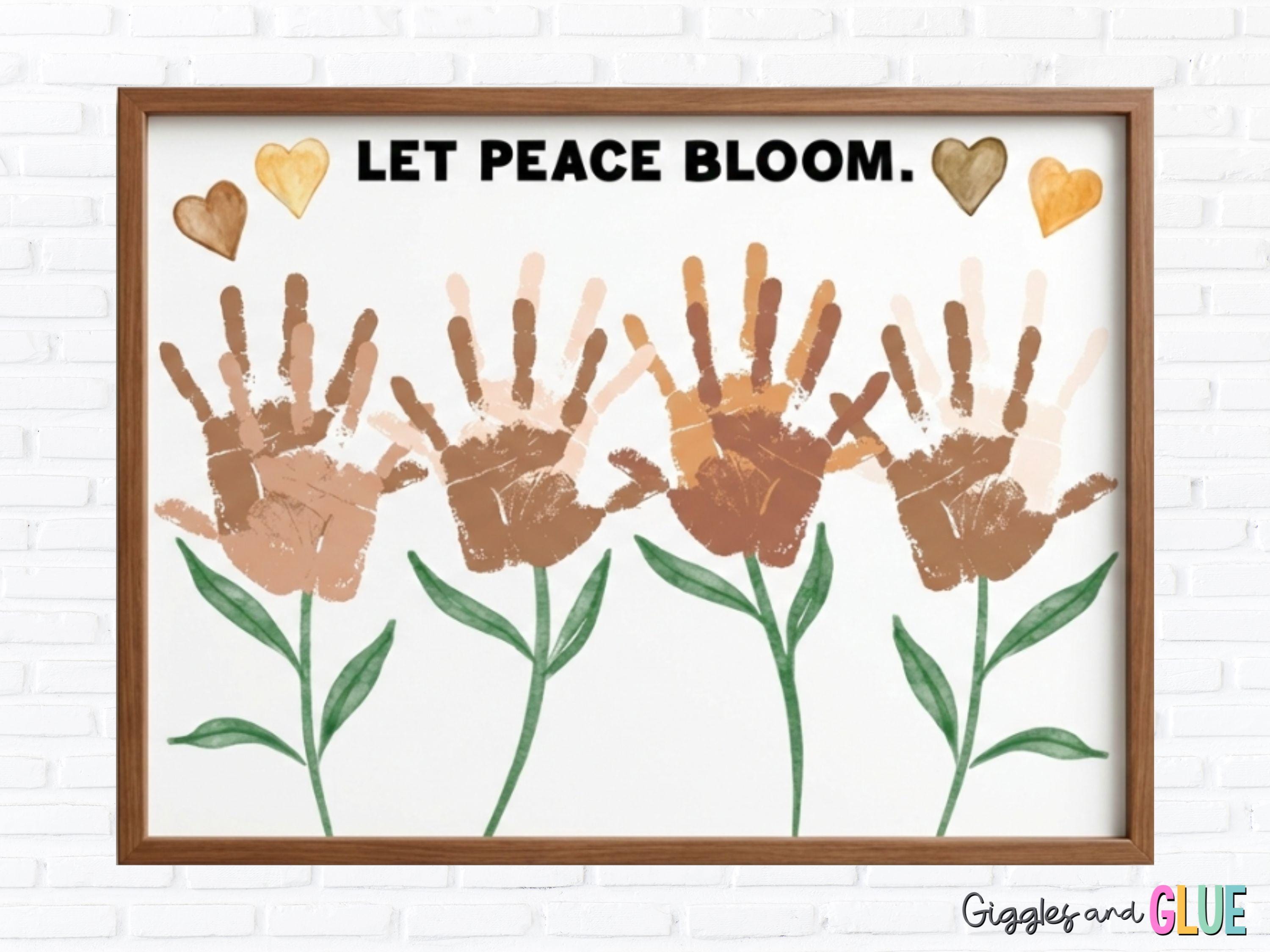 Dr Martin Luther King Jr Handprint Craft Art Poster MLK Day Diversity ...