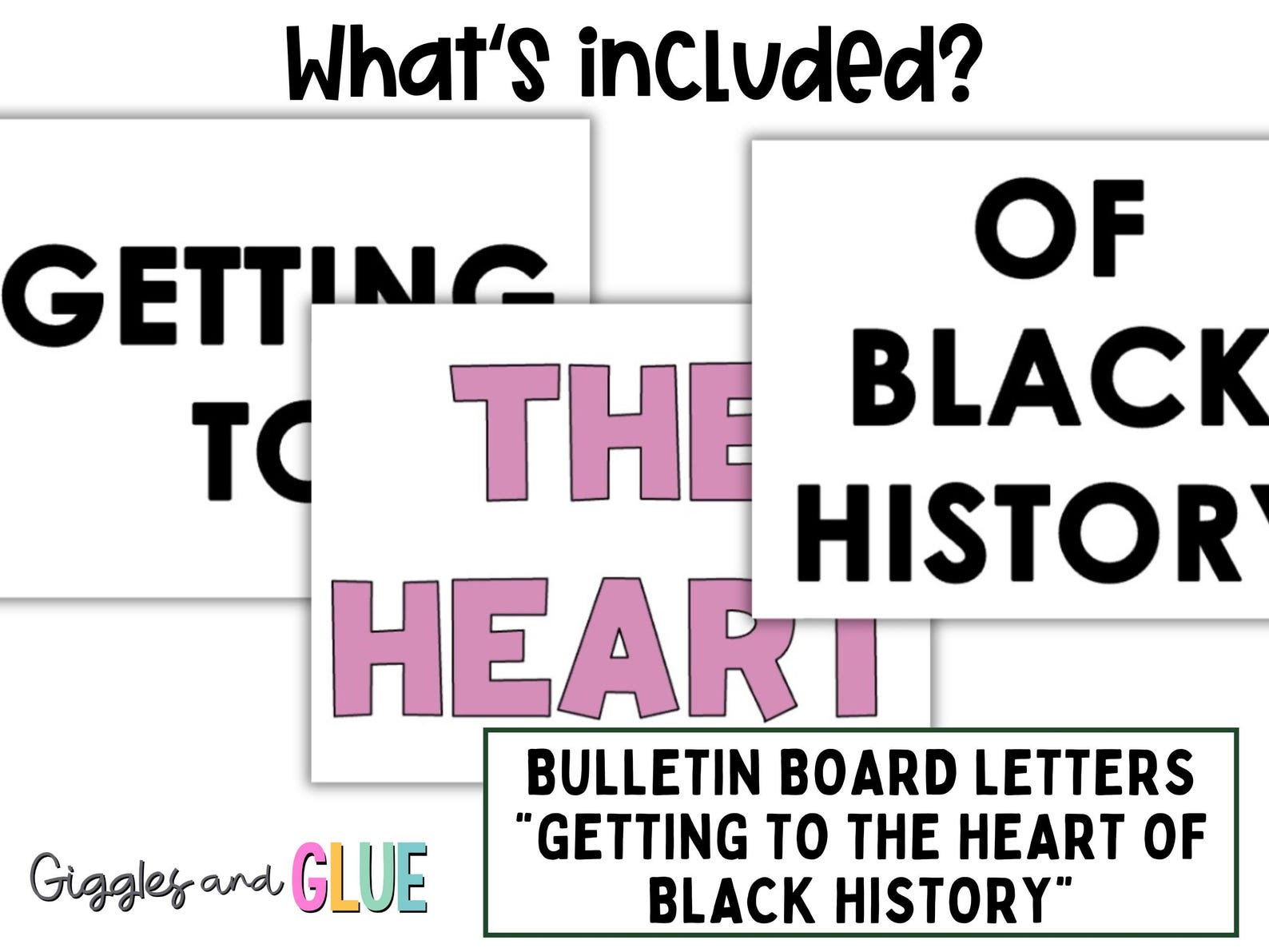 Black History Month Bulletin Board Kit Valentine‘s Day BHM Heart ...