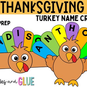 Thanksgiving Turkey Name Craft Activity Turkey Hat Craft Kids Paper ...