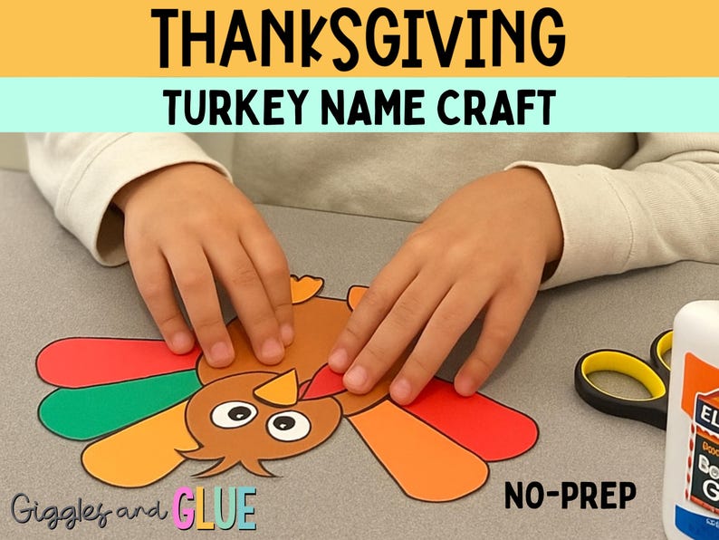 Thanksgiving Turkey Name Craft Activity Turkey Hat Craft Kids Paper ...