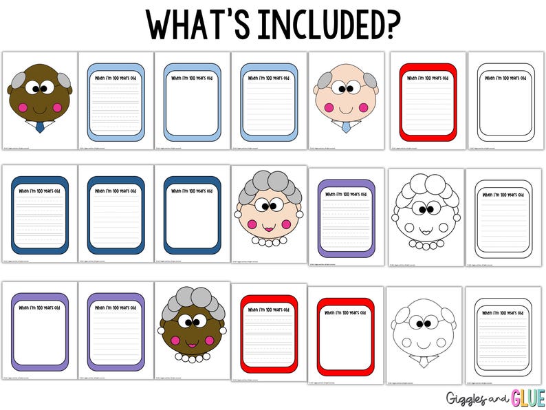 100 Days of School When I Am 100 Years Old Craft Bulletin Board 100th ...