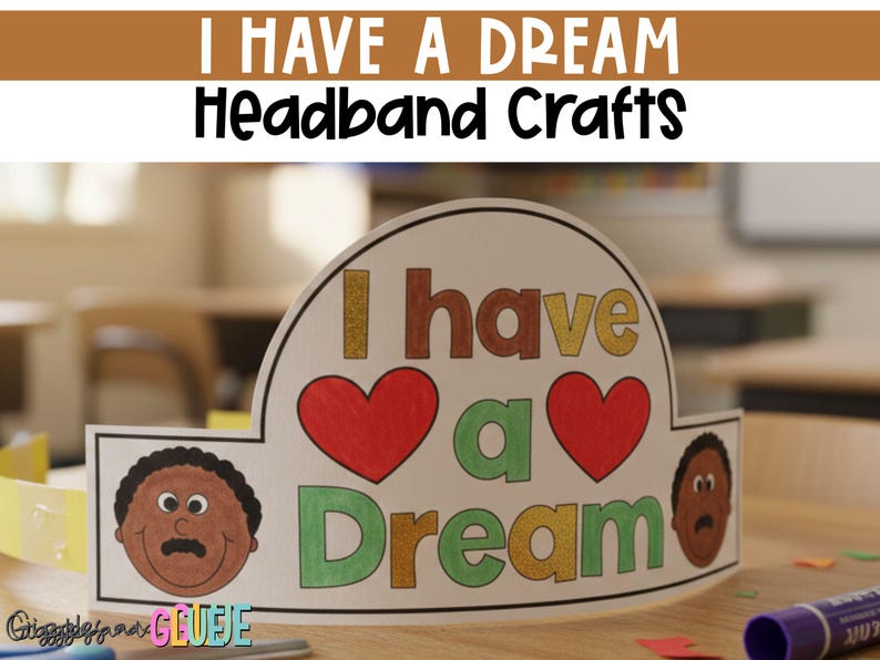MLK I Have a Dream Headbands Craft Dr. Martin Luther King Jr. Day Hats ...